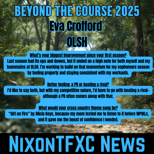 Beyond the course 2025: Eva Crofford OLSH – Nixon Track and Field ...